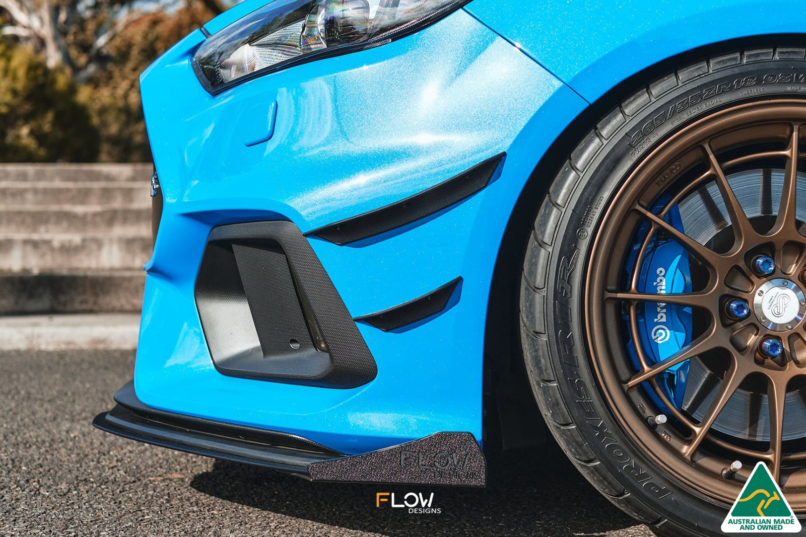 Buy Ford MK3 Focus RS Front Bumper Canards Online | Flow Designs Australia