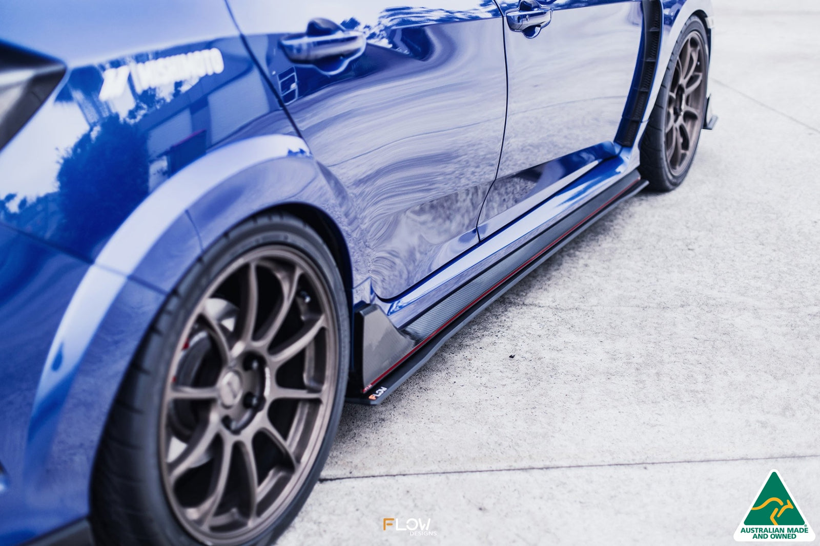 Buy Honda FK8 Civic Type R Side Skirt Splitters Online | Flow Designs ...