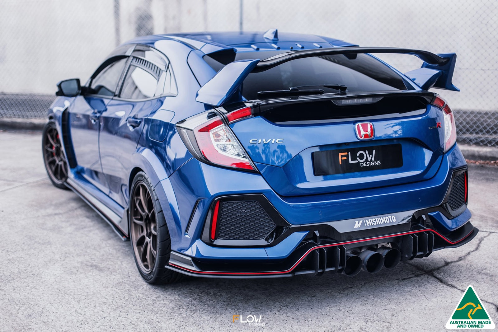 Buy Honda FK8 Civic Type R (10th Generation) Flow-Lock Rear Diffuser ...