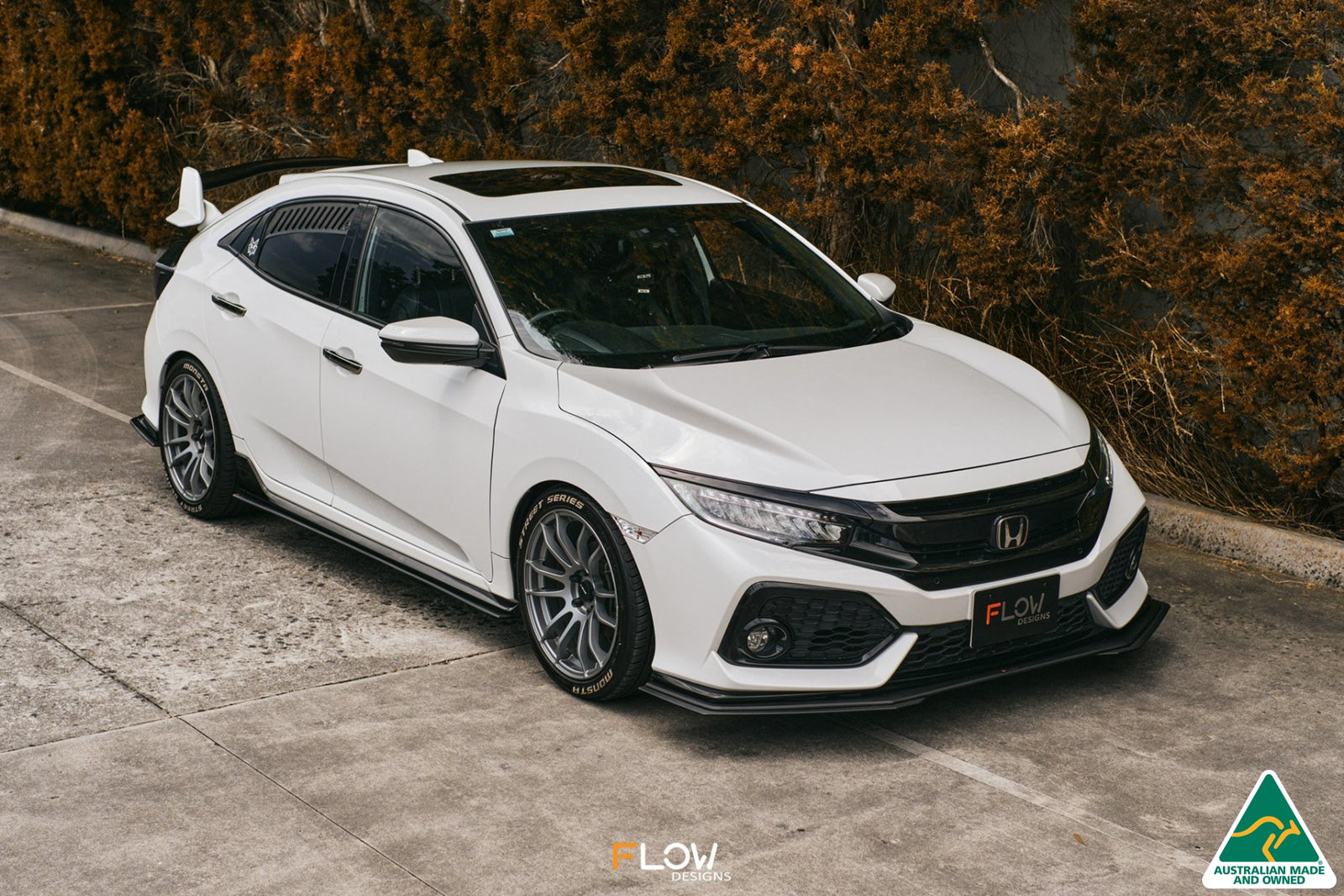 Buy Honda FK4/FK7 Civic RS Hatch Front Lip Splitter Extensions Online ...