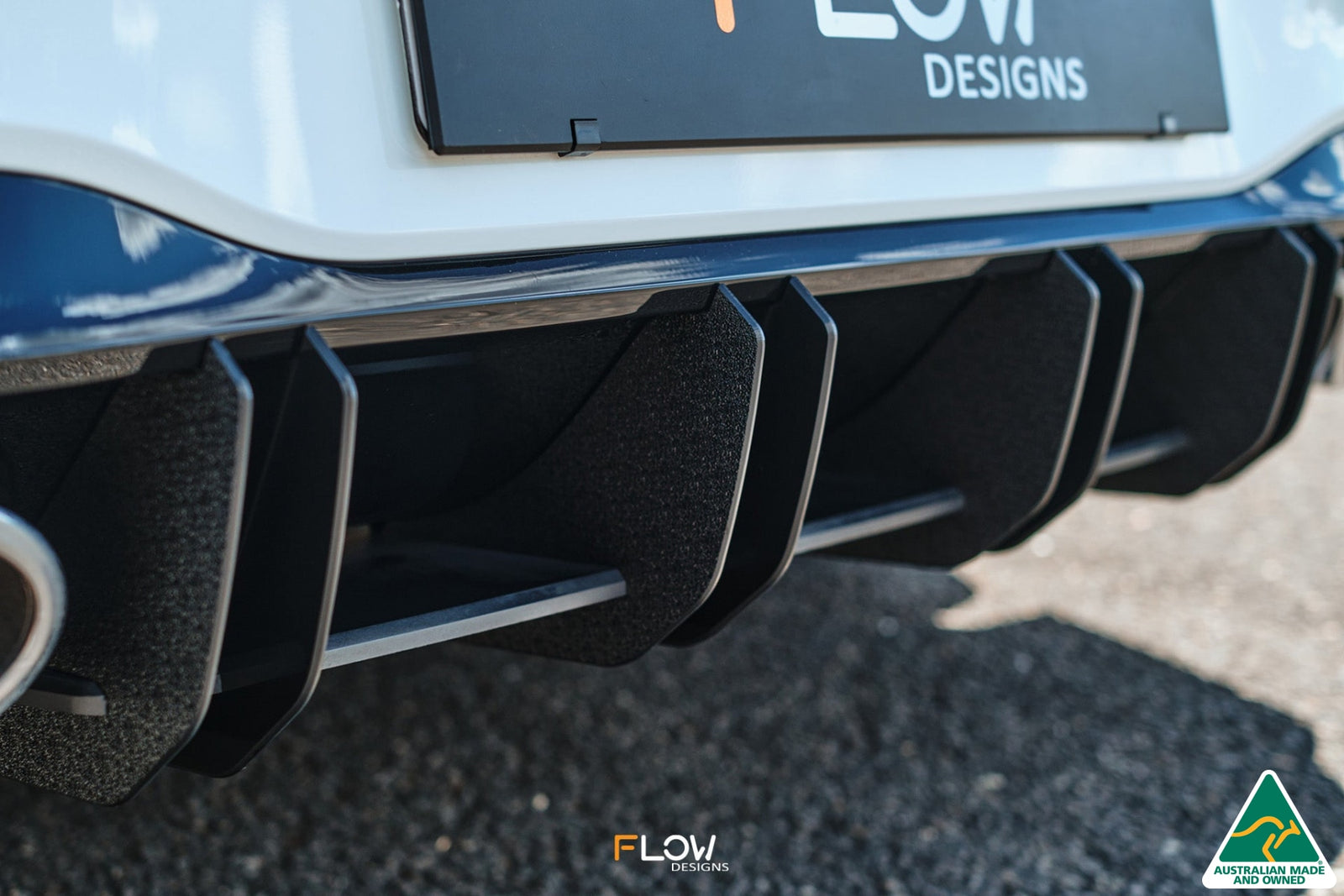 Buy VW MK8 Golf R Flow-Lock Rear Diffuser Online | Flow Designs Australia