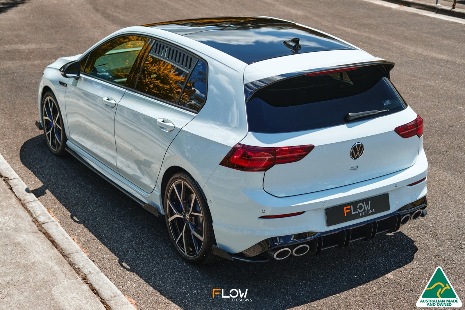 Buy VW MK8 Golf R Side Skirt Splitter Winglets Online | Flow Designs ...