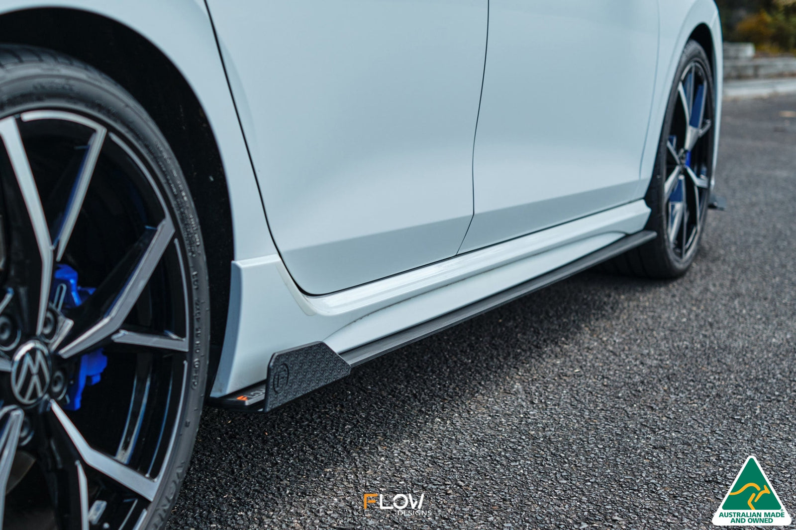 Buy VW MK8 Golf R Side Skirt Splitters Online | Flow Designs Australia