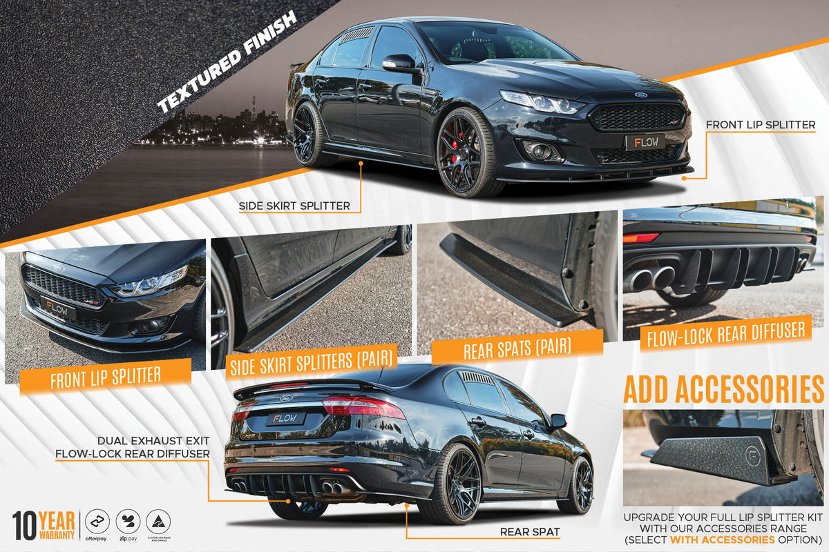 Buy Ford Falcon FGX Full Lip Splitter Set (TEXTURED) Online | Flow ...